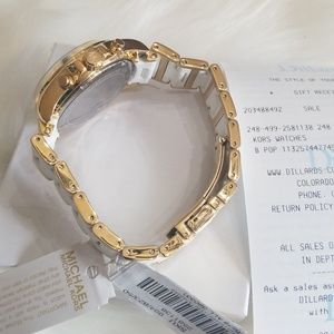 Michael Kors | Accessories | Nwt Michael Kors Chrono Bradshaw Gold ...